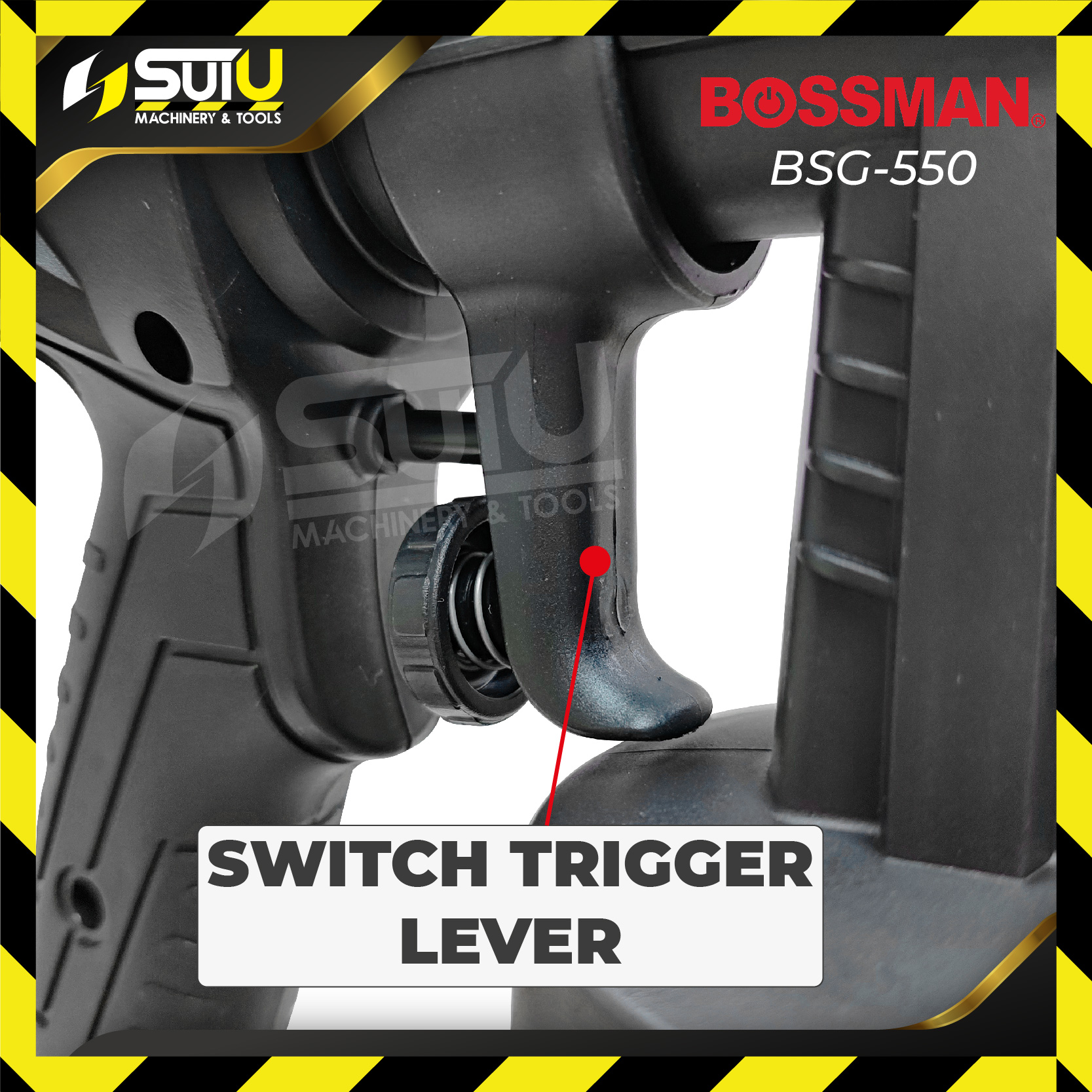 BOSSMAN BSG-550 / BSG550 800ML Electric Paint Spray Gun 550W | Shopee ...