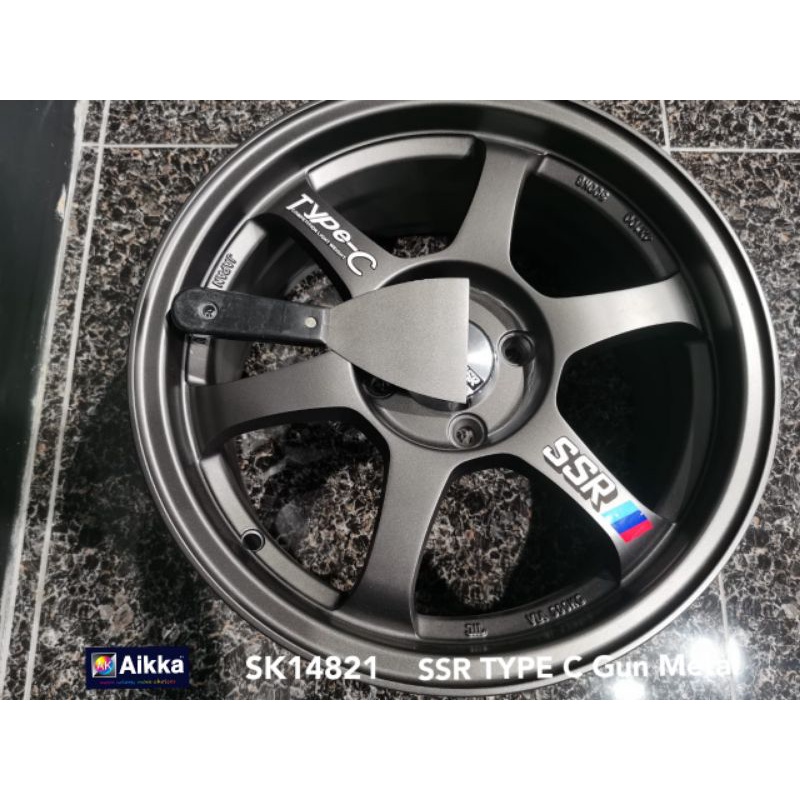 [ Sport Rim SSR Type C Gun Metal ] 2K Paint WL55 / SK14821 Aikka DIY ...