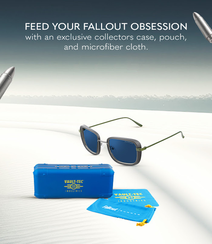 GUNNAR Fallout Vault Sunglasses with Anti Blue Light and UV Protection ...