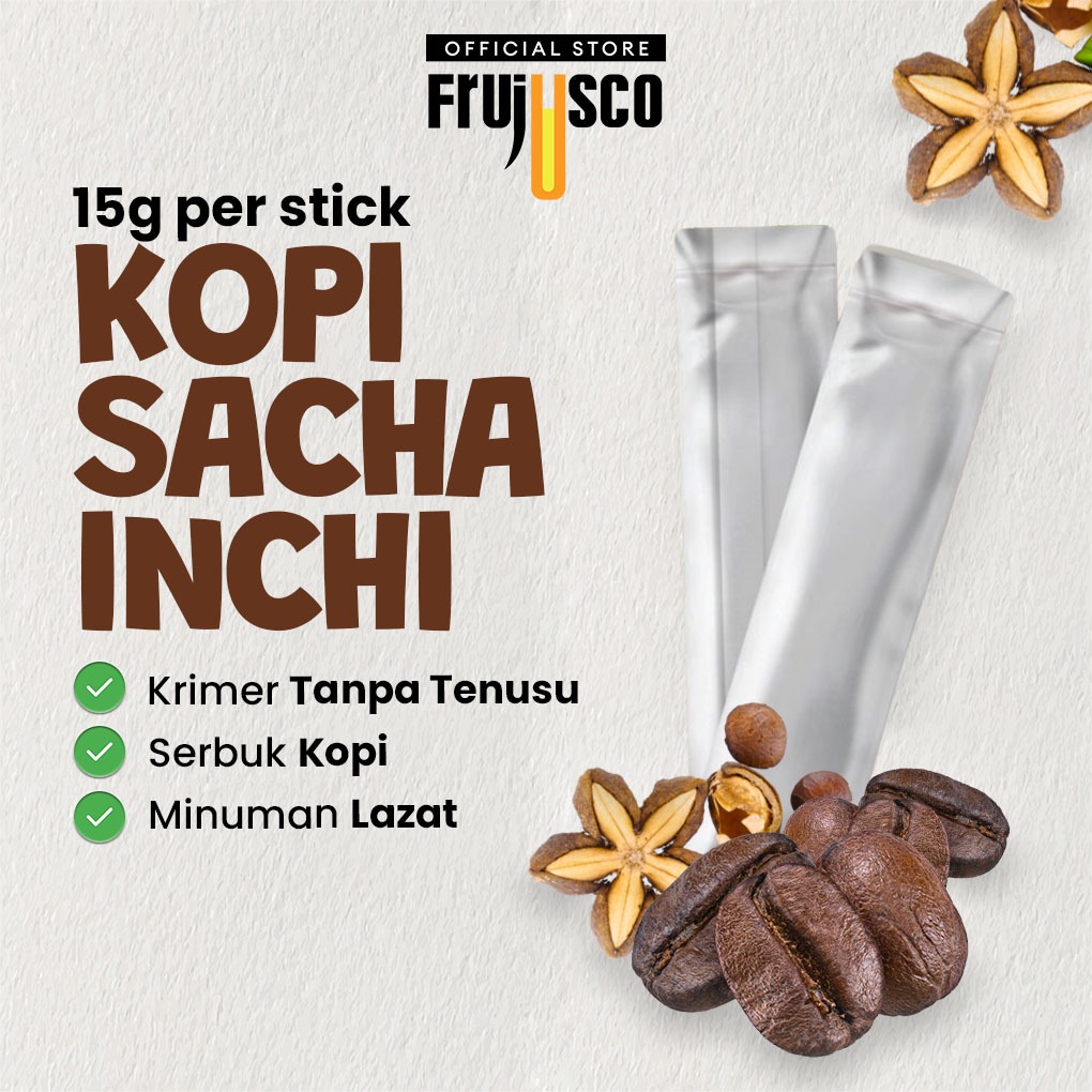 [1 Stick] Frujusco Coffee Cocho Sacha Inchi Original Detox Drink Weight Loss Kopi Koko Kurus ...