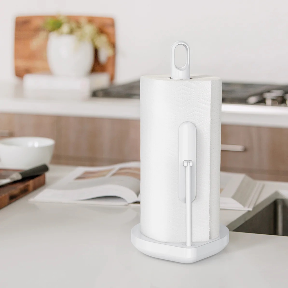 simplehuman Stainless Steel Tension Arm Paper Towel Holder Premium ...
