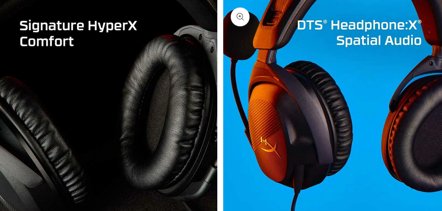 KINGSTON HYPER X - HYPERX CLOUD STINGER 2 CORE GAMING HEADSET with dtsX Spatial Audio/ Noise ...