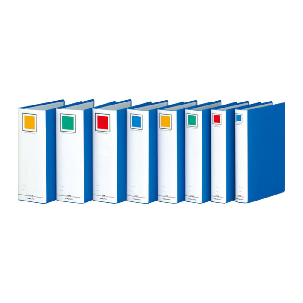 Kokuyo Tube File Eco Twin R A4 Vertical Binding Thickness 50mm Blue ...