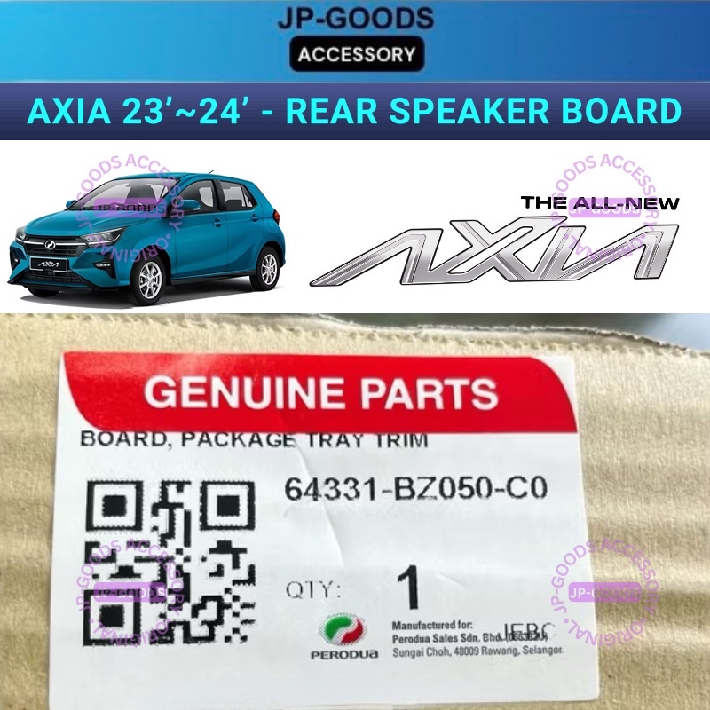 Perodua Axia D74A 2023 - 2024 Rear Trunk Speaker Board | Shopee Malaysia