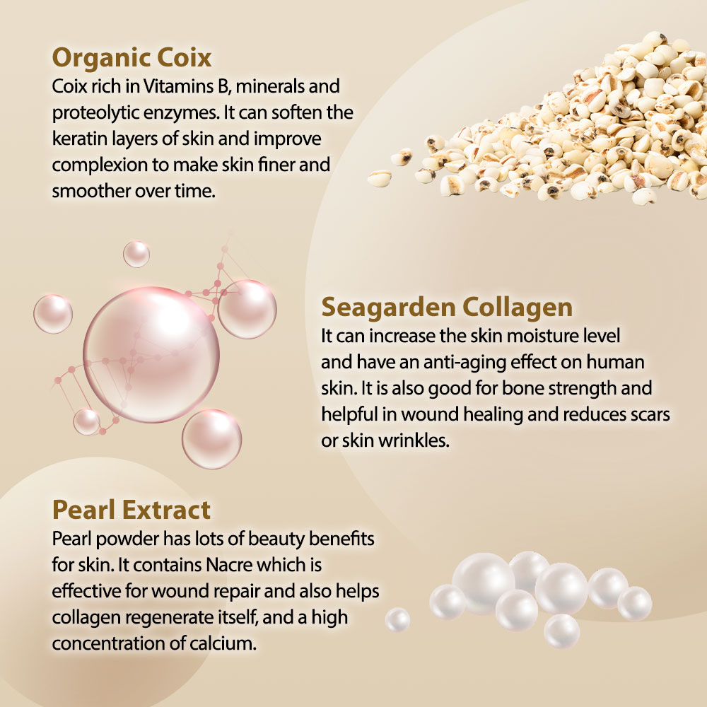 NUTRIVO Premium Pearl Coix Collagen Nutrivo Collagen Powder Collagen ...