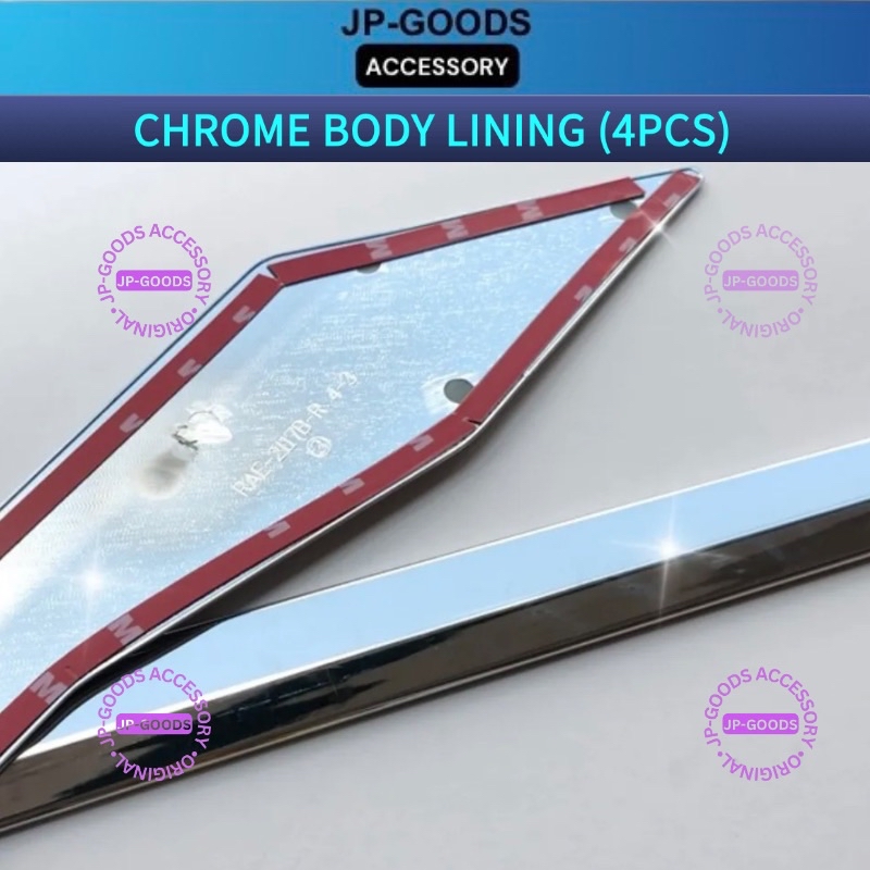 Myvi Lagi Best Icon 2011 - 2017 CHROME Car Body Side Moulding Liner ...