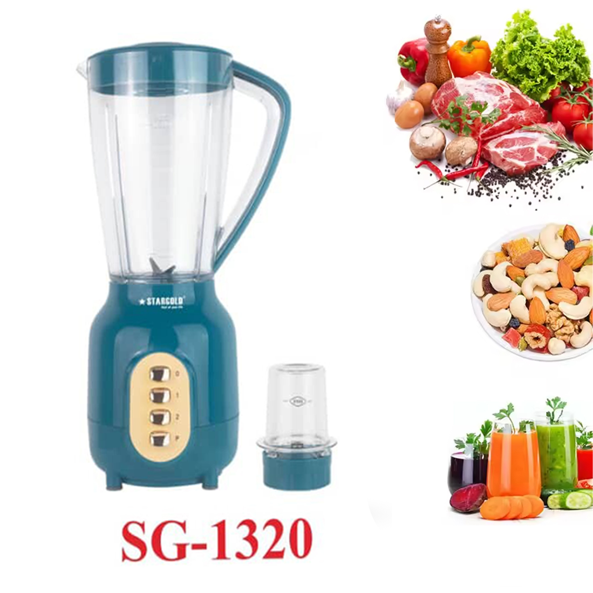 SG-1320 1.5L Heavy Duty Blender Grinder Mixer Juicer Extractor Food ...