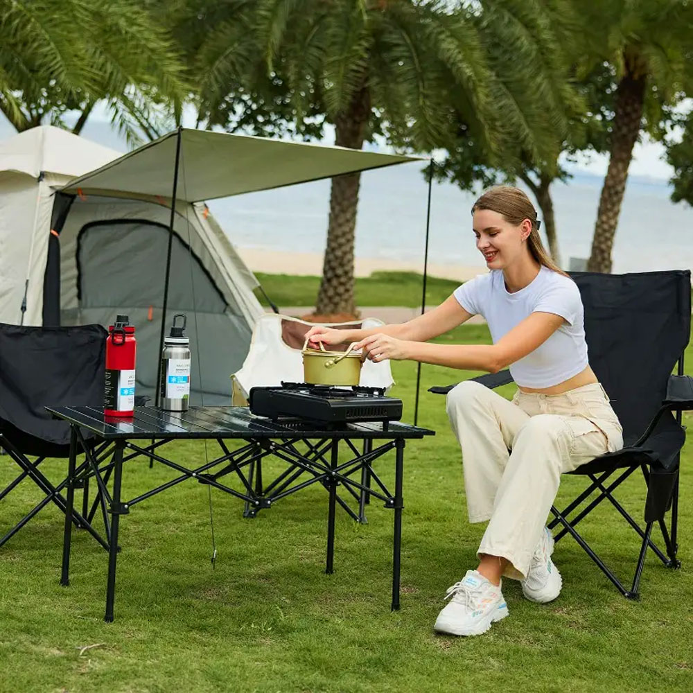 UtanKing™ Foldable Camping Table Egg Roll Meja Makan Outdoor Picnic BBQ ...