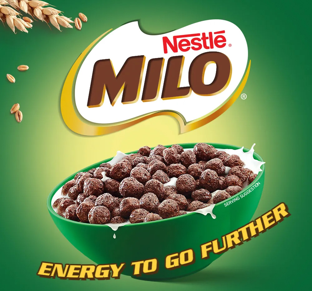 Nestlé Milo Chocolate and Malt Flavoured Wheat Balls Breakfast Cereal ...