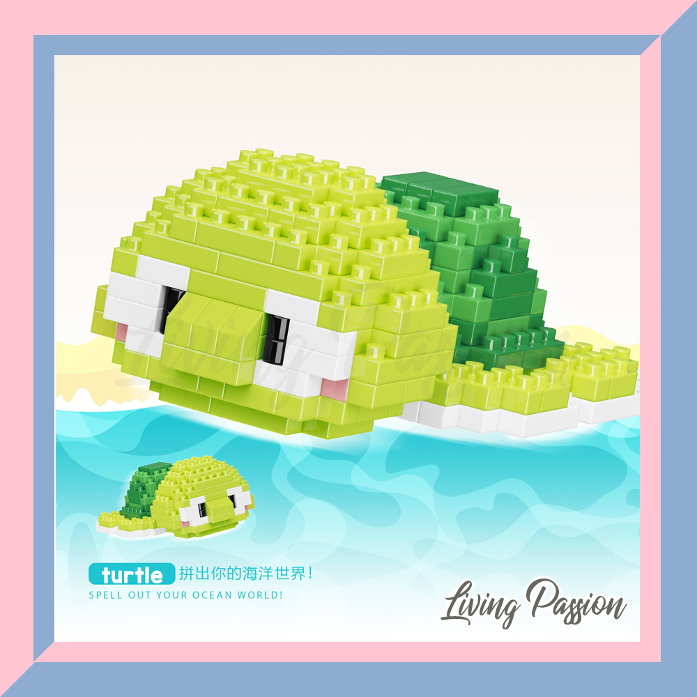 Mini Bricks Blocks Marine Life Sea World Whale Turtle Crab Penguin ...
