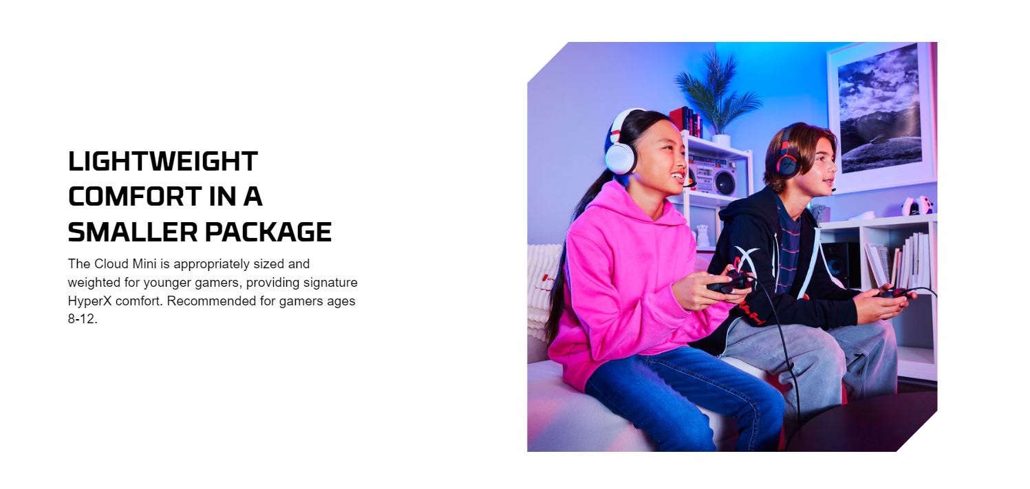 HyperX Cloud Mini - Wired Kids Headset Kids Headphone for PC ...