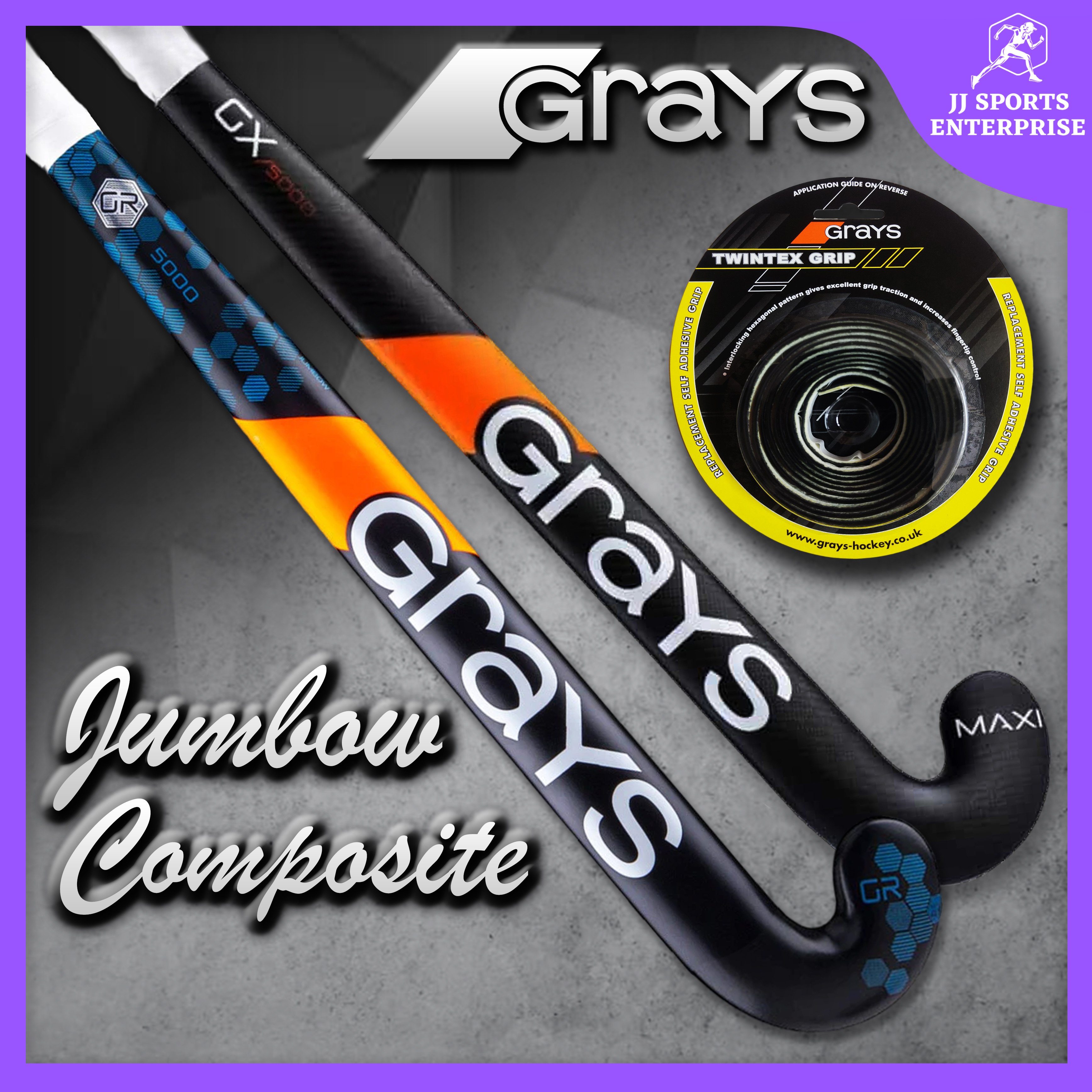Grays GX5000 GX 5000 GR5000 GR 5000 Jumbow Composite Hockey Stick Kayu ...