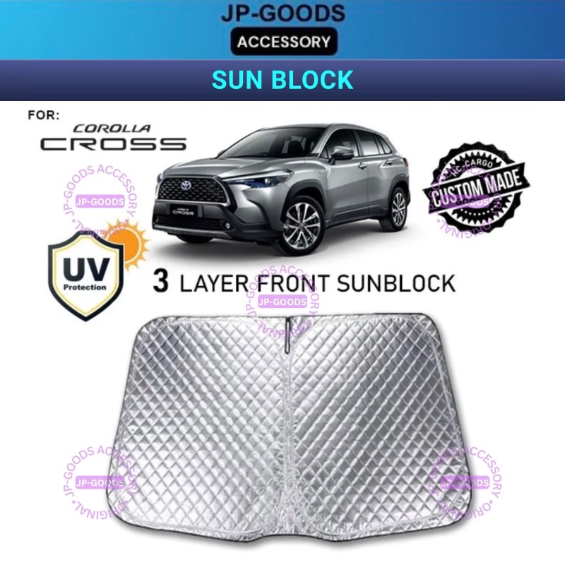Toyota Corolla Cross Front Windscreen 3-Layer Sunshade 100% UV Block ...
