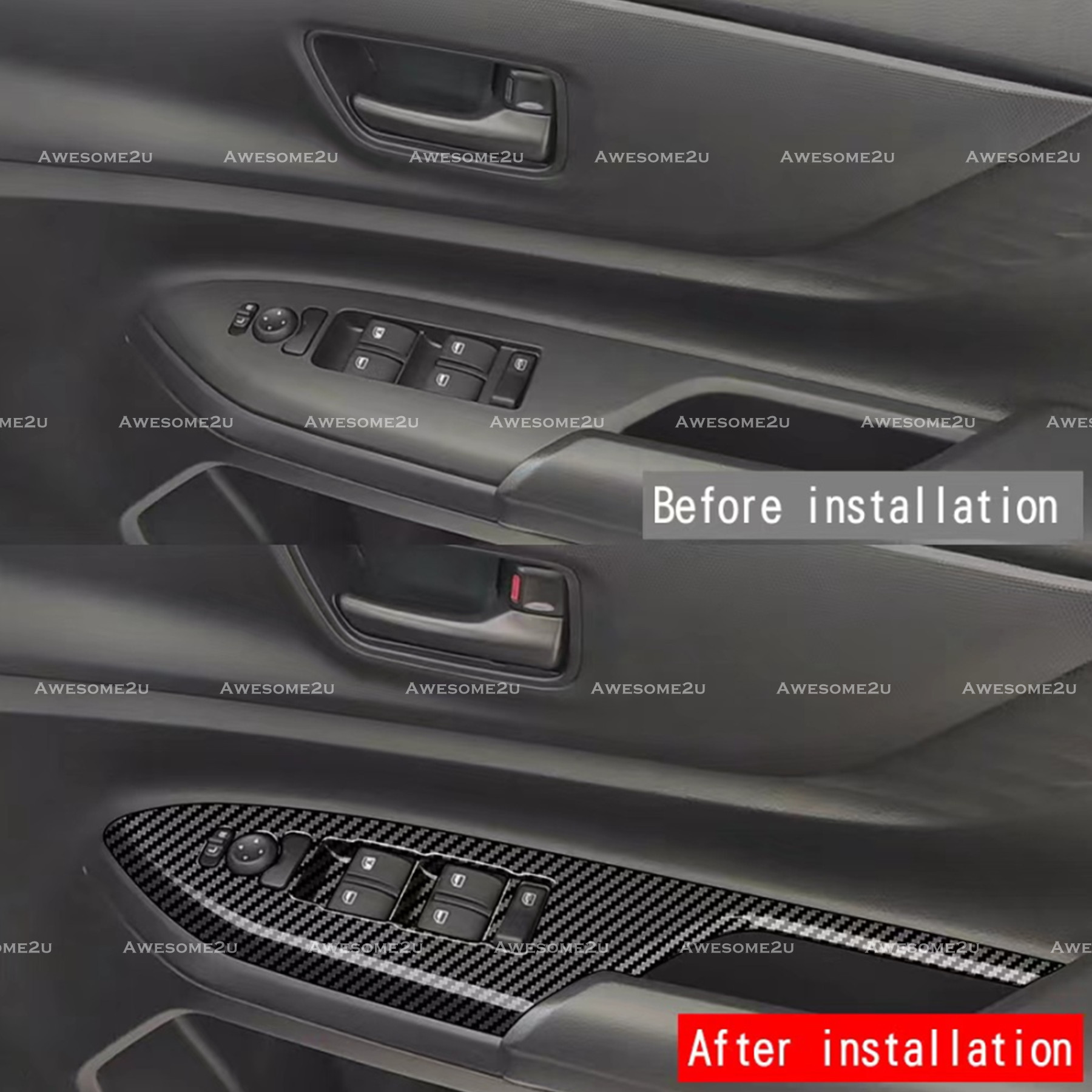 Awesome2u Perodua Alza Baru 2022-2025 Sarung Pelindung Bingkai Suis ...
