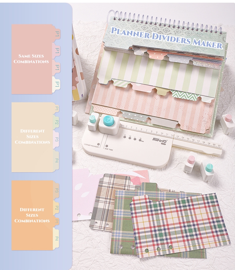Multipurpose Planner Dividers Maker Index Tab Punch Board Page ...