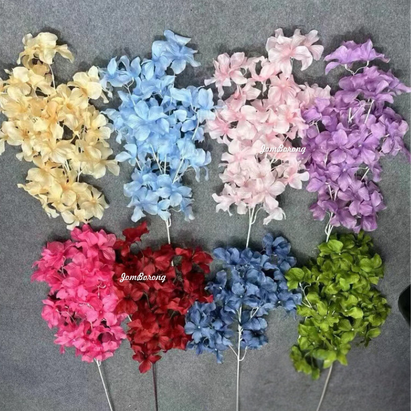 JAPANESE CHERRY Artificial Flowers Home Decor Plant Living Room Hiasan ...