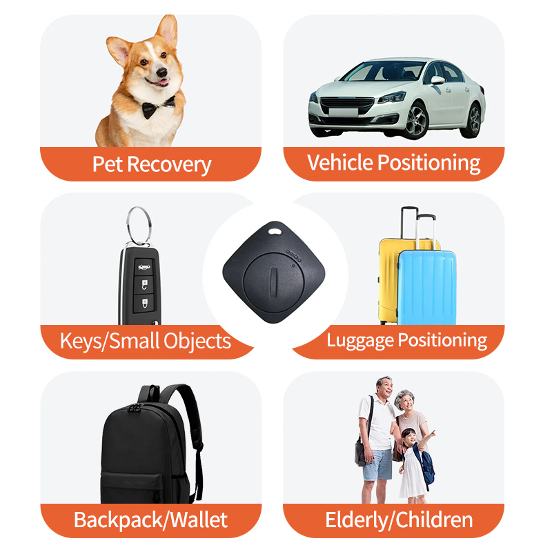 🔥Mini GPS Pet Positioning Tag Tracker Kids Luggage Key Finder Anti-Lost ...