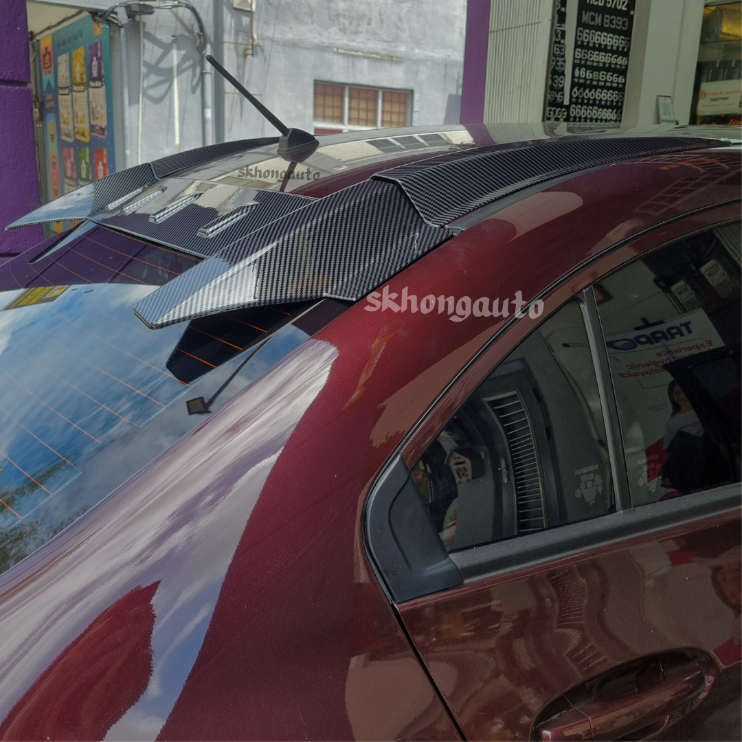 proton saga vvt mc1 mc2 2016-2024 car top spoiler forged carbon fiber ...
