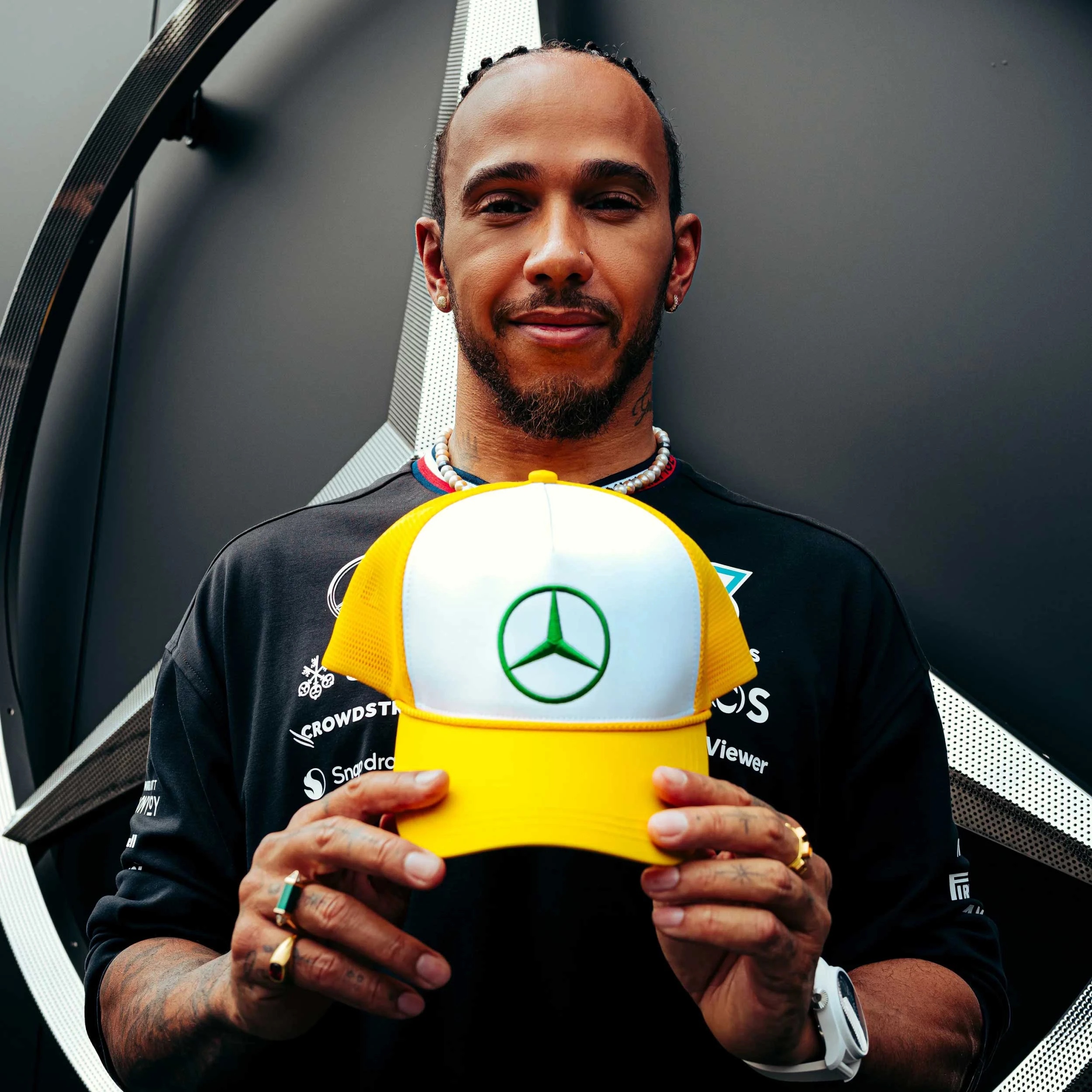Mercedes-AMG PETRONAS 2024 Lewis Hamilton Silverstone Cap | Shopee Malaysia