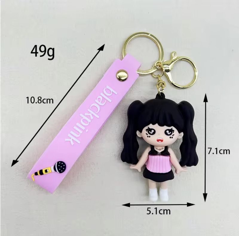 Blackpink Kpop Idol JISOO JENNIE ROSÉ LISA Keychain Bag Pendant Soft ...