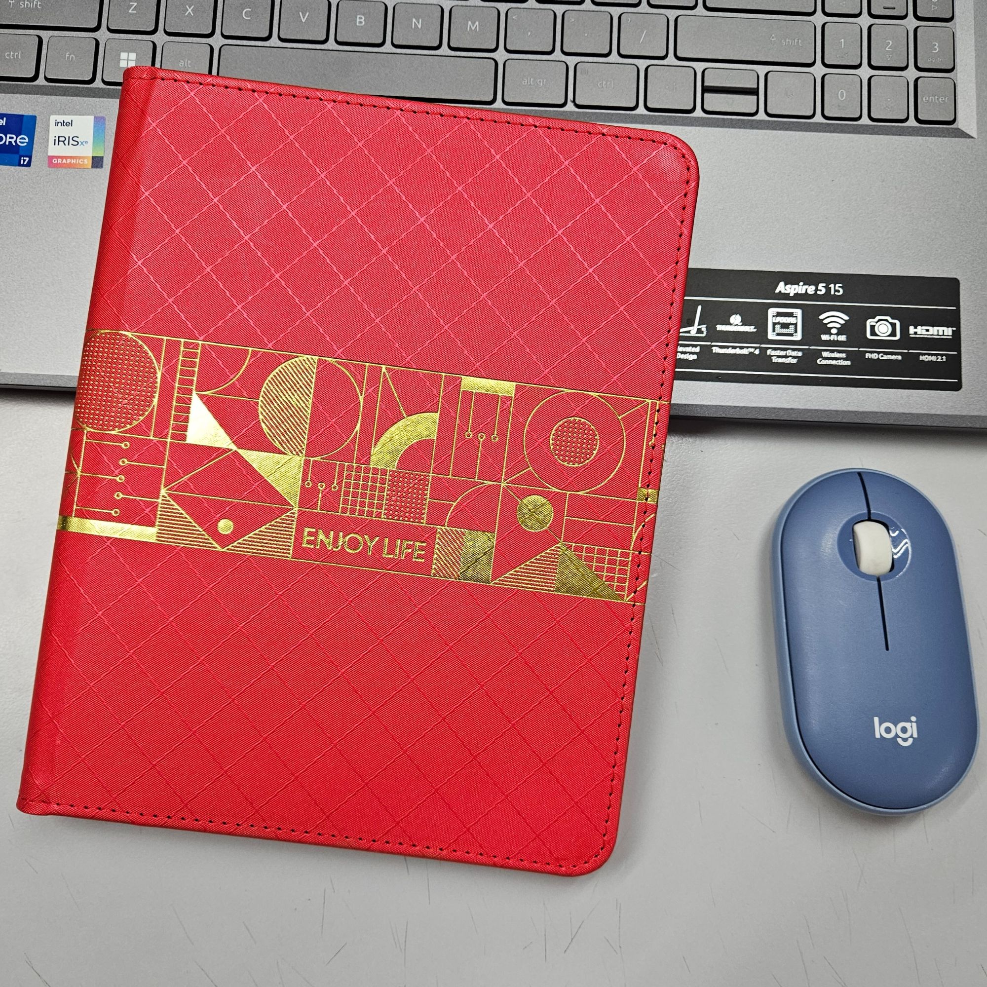 2025 Diary Planner A5 PU Leather W1003 Wire O Monthly Planner Notebook ...