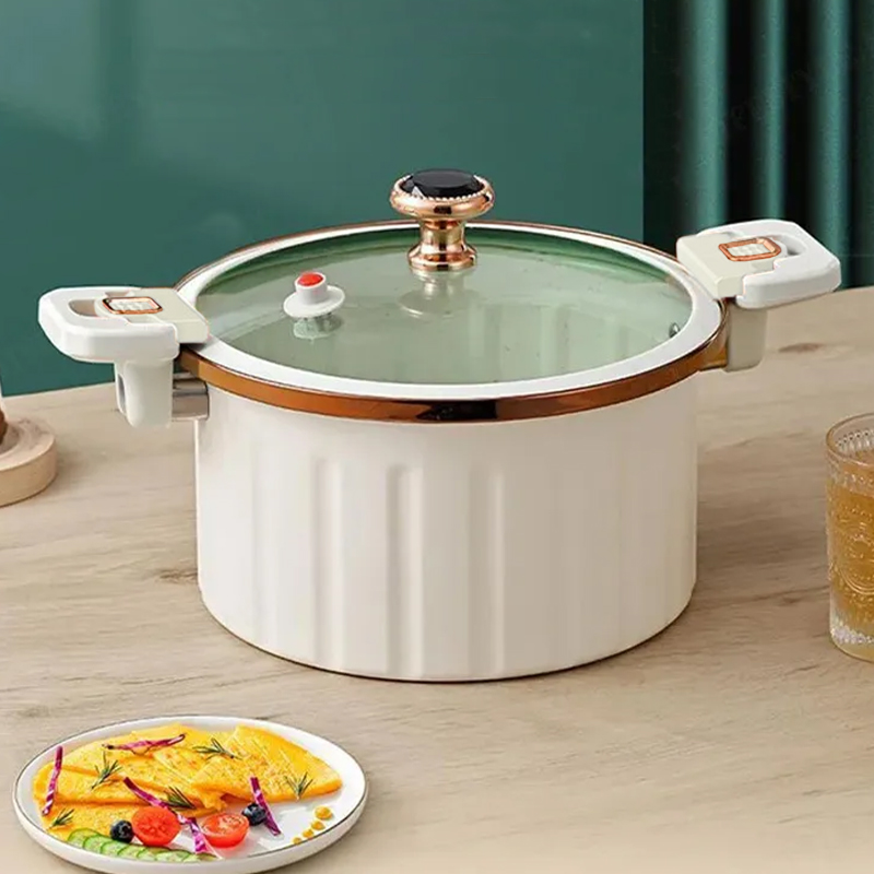 𝗔𝗠𝗣𝗟𝗘 𝗩𝗢𝗟𝗨𝗠𝗘 》10L Enamel Micro Pressure Cooker Multipurpose Soap Stew ...