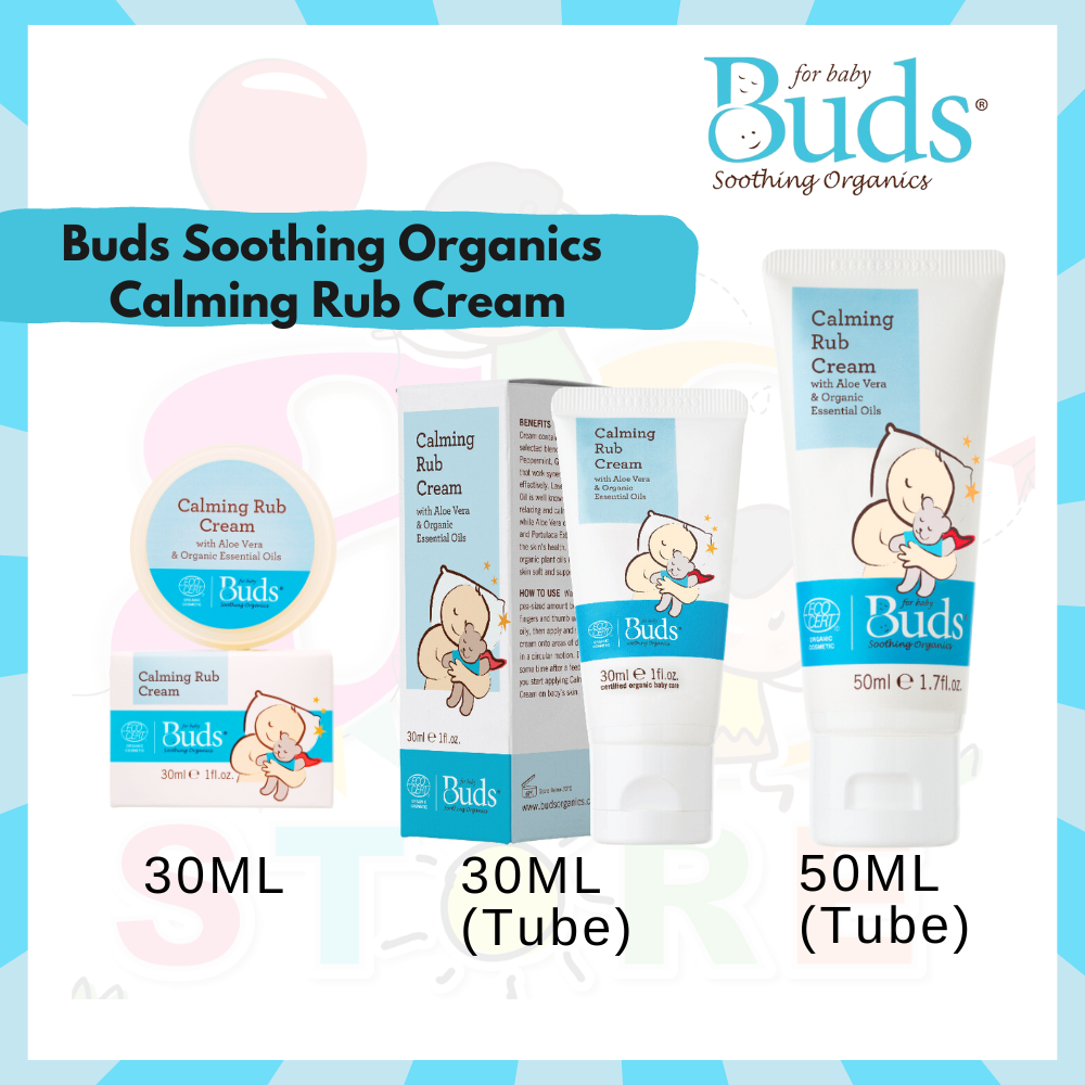 AC- Buds Soothing Organics Calming Rub Cream 30ml / 50ml (Tube) - Baby ...