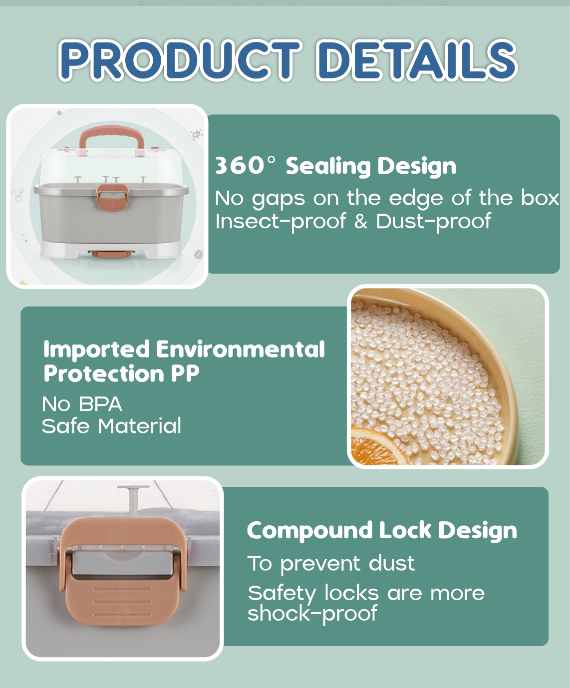 [Clearance] Portable Baby Milk Bottle Storage Box Tempat Letak Botol ...