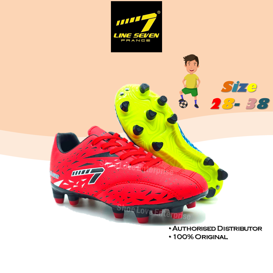Kasut Bola Budak Line 7 Kid Football Boots Children Line Seven Football ...
