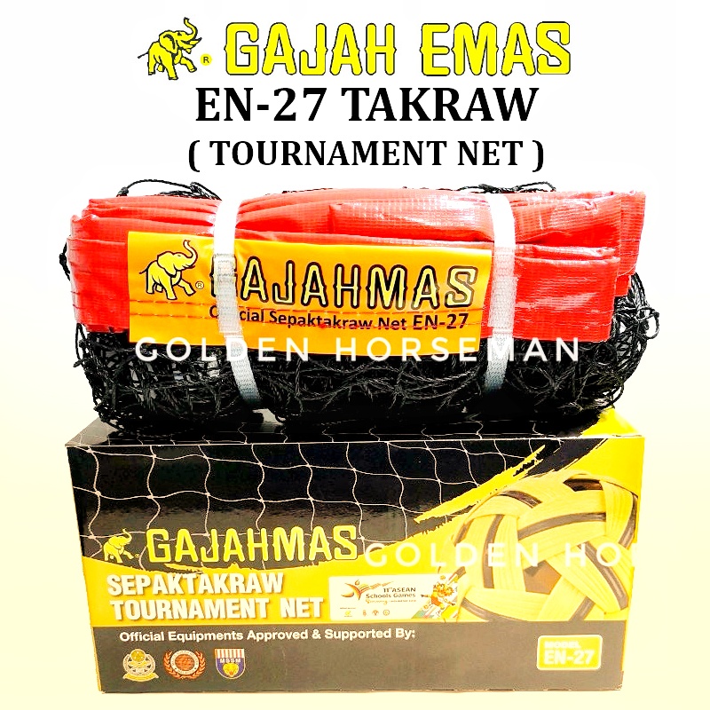 🔥🆂🅰🅻🅴🔥 EN-27 GAJAH EMAS Sepak Takraw Net (Tournament Grade) GAJAHMAS ...