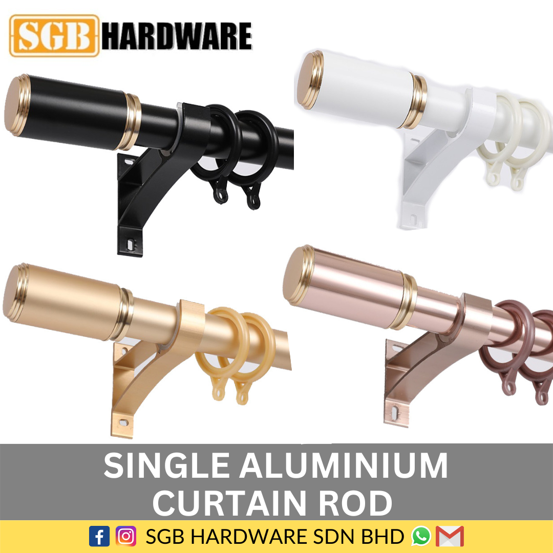 Ara Rod Langsir/Kayu Langsir Aluminium Alloy Single (Aluminium Curtain ...