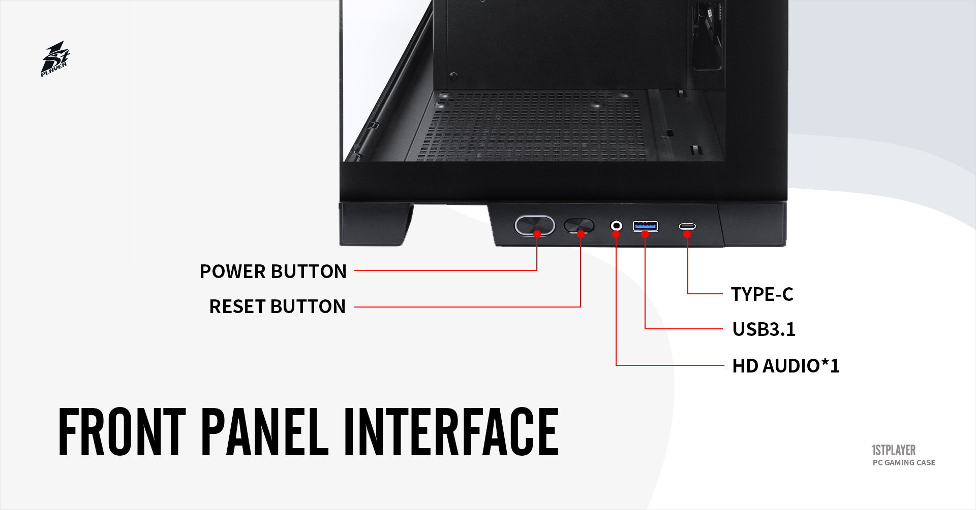 1st Player MIKU Mi8 Black | Standard ATX Side Tempered Glass PC Gaming ...