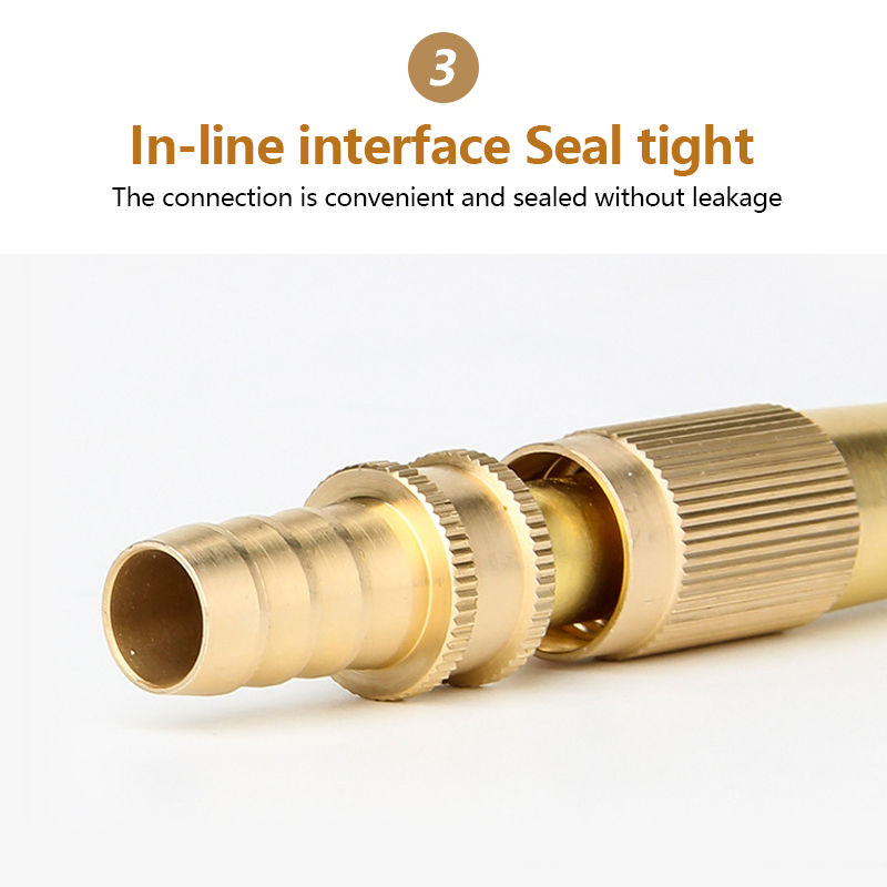 Plug-In Nozzle Brass Hose Nozzle Adjustable Spray Gun Water Gun Car ...