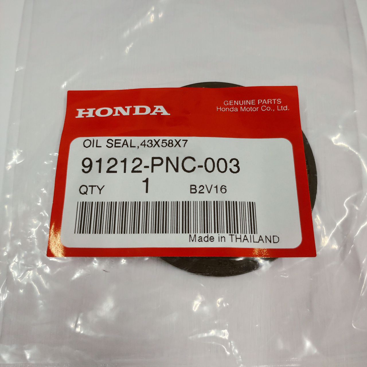 91212-PNC-003 Timing CrankShaft Oil Seal Honda SDA / SNA / S9A / SWA ( 43 * 58 * 7 ) | Shopee ...