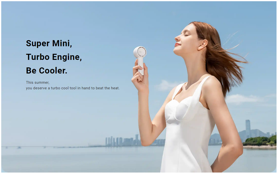 JISULIFE Handheld Super-Mini Turbo Fan Life5 New Technology Turbofan 3 ...