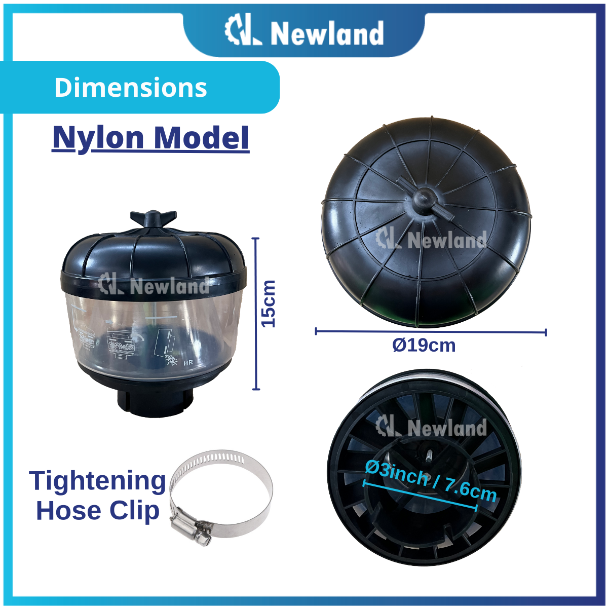 Air Pre Cleaner Pre-Assembly / Mushroom Air Cleaner / Kepala Air ...
