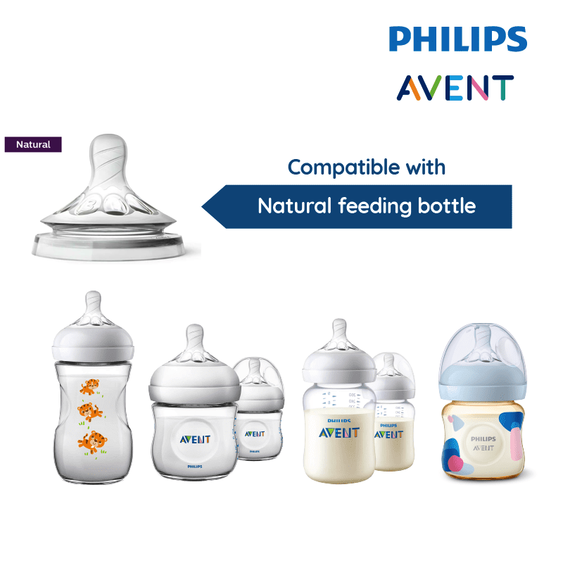 Philips Avent Natural Teat (2pcs/pack) Anti Colic Nipple Twin puting ...