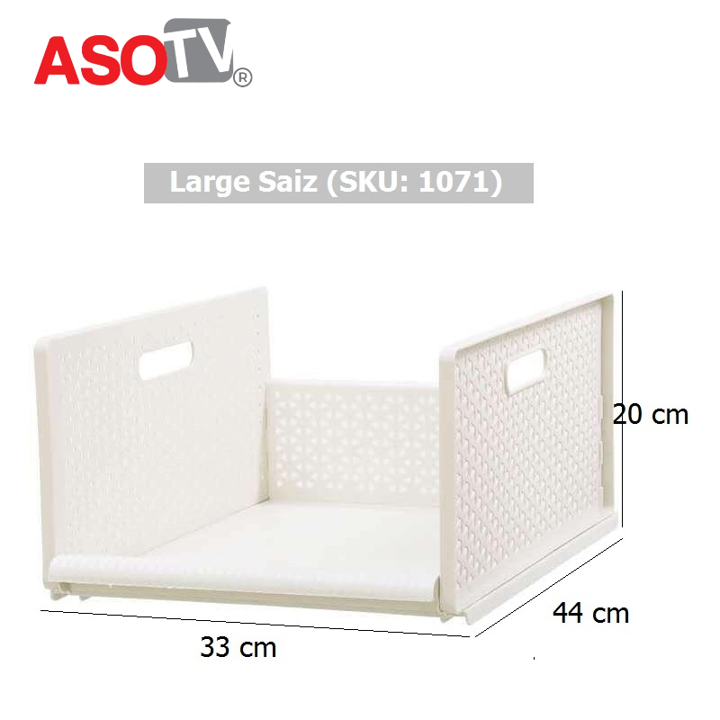 ASOTV® 1 Pc Stackable Drawer Storage Rack Wardrobe Organizer 1070/1071 ...