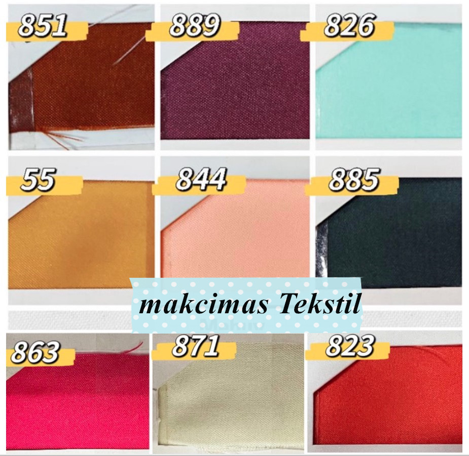 Kain Pongee, Kain Sublimation, Kain Bendera, Lining, Bidang 112cm, 44 ...