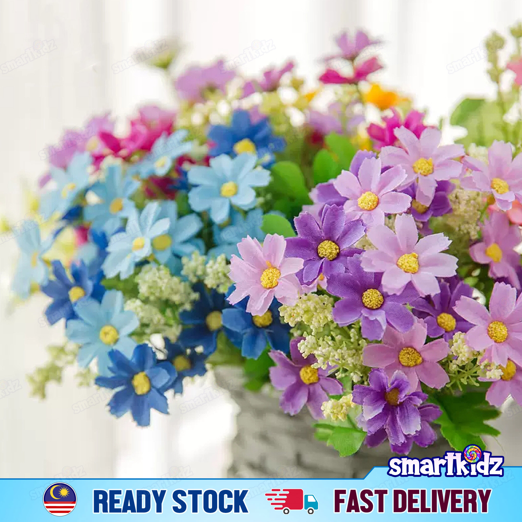[1Bouquet] 28 flowers Marguerite Daisy Artificial Flowers | Small Daisy ...
