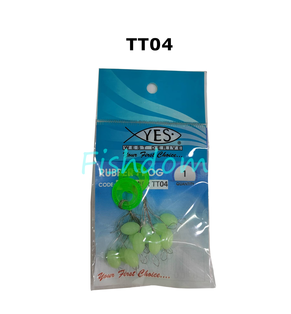 FISHDOM YES STOPPER TT02 TT03 TT04RUBBER FROG LUMINOUS LINE STOPPER FISHING LURE | Shopee Malaysia