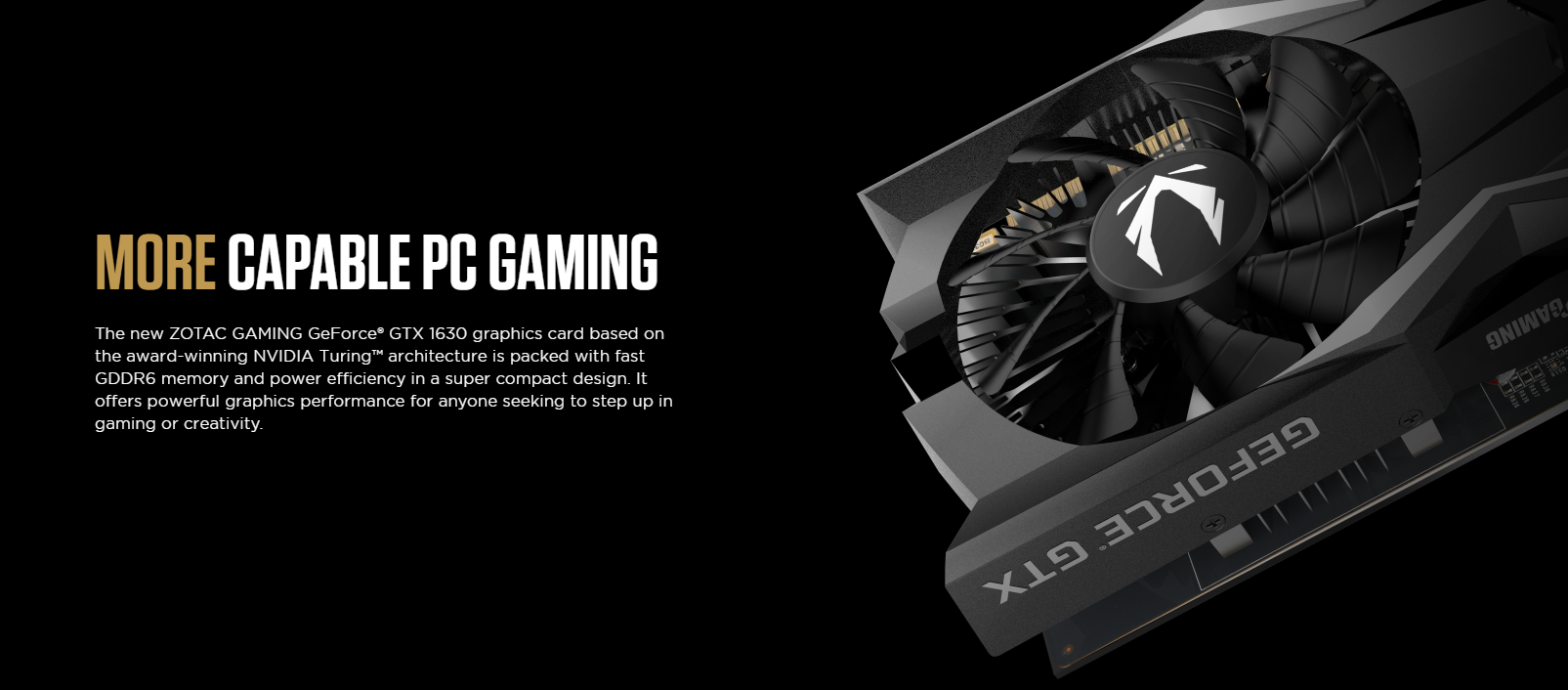 Zotac GTX 1630 4GB GDDR6 Nvidia GeForce GTX1630 4G D6 Gaming GPU ...