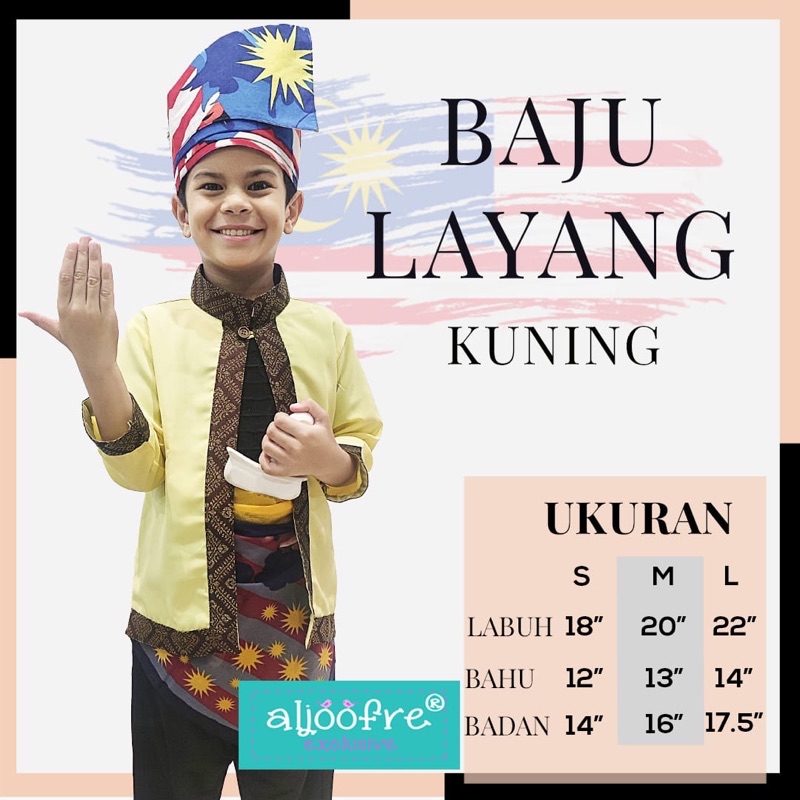 BAJU LAYANG , BAJU MERDEKA BUDAK , BAJU LAYANG MERDEKA, BAJU PAHLAWAN ...