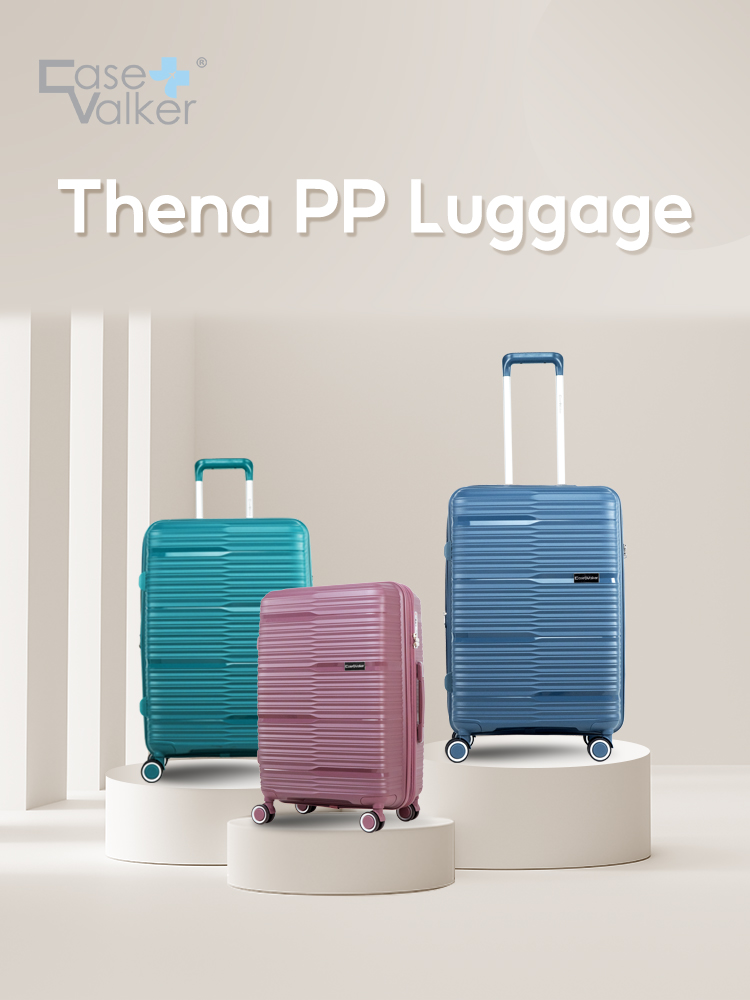 Case Valker THENA Unbreakable PP Expandable TSA Lock Luggage Bag (20 ...