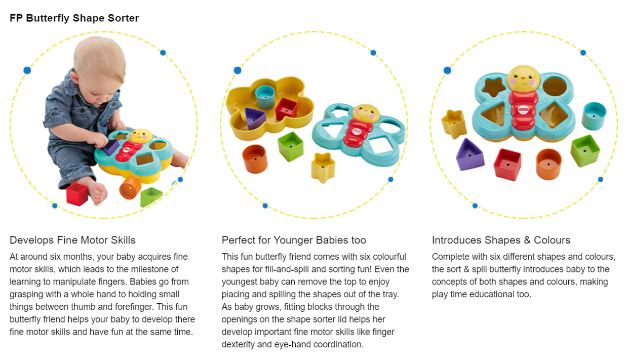 Fisher-Price Butterfly Shape Sorter (CDC22) | Shopee Malaysia