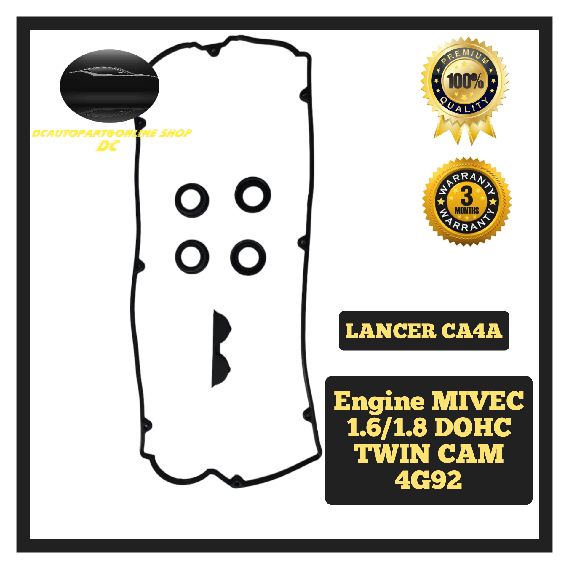 MITSUBISHI LANCER 4A4A CK 4G92 MIVEC DOHC TWIN CAM ENGINE VALVE COVER ...