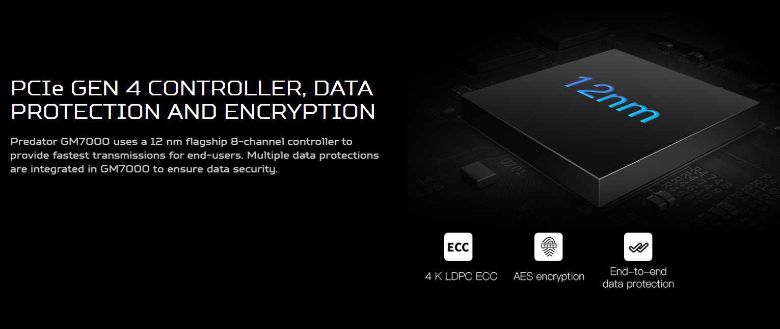 Acer PREDATOR GM7000 4TB / 2TB with Heatsink PC PS5 GEN 4x4 SSD Gaming Storage GEN4 PCIE M.2 ...