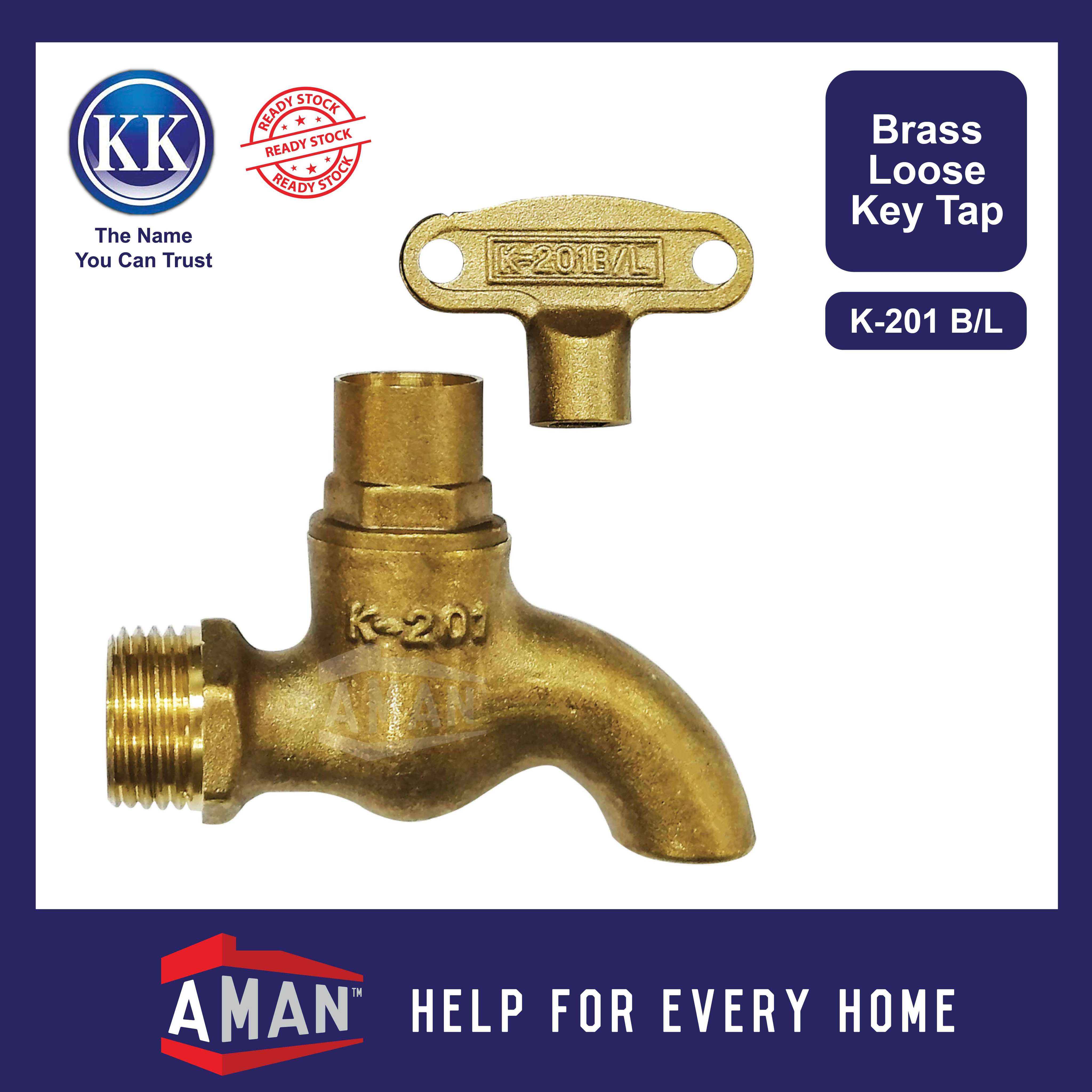 KK BRAND Brass Bib Tap Brass Loose Key Tap Ceramic Valve Bib Water Tap ...