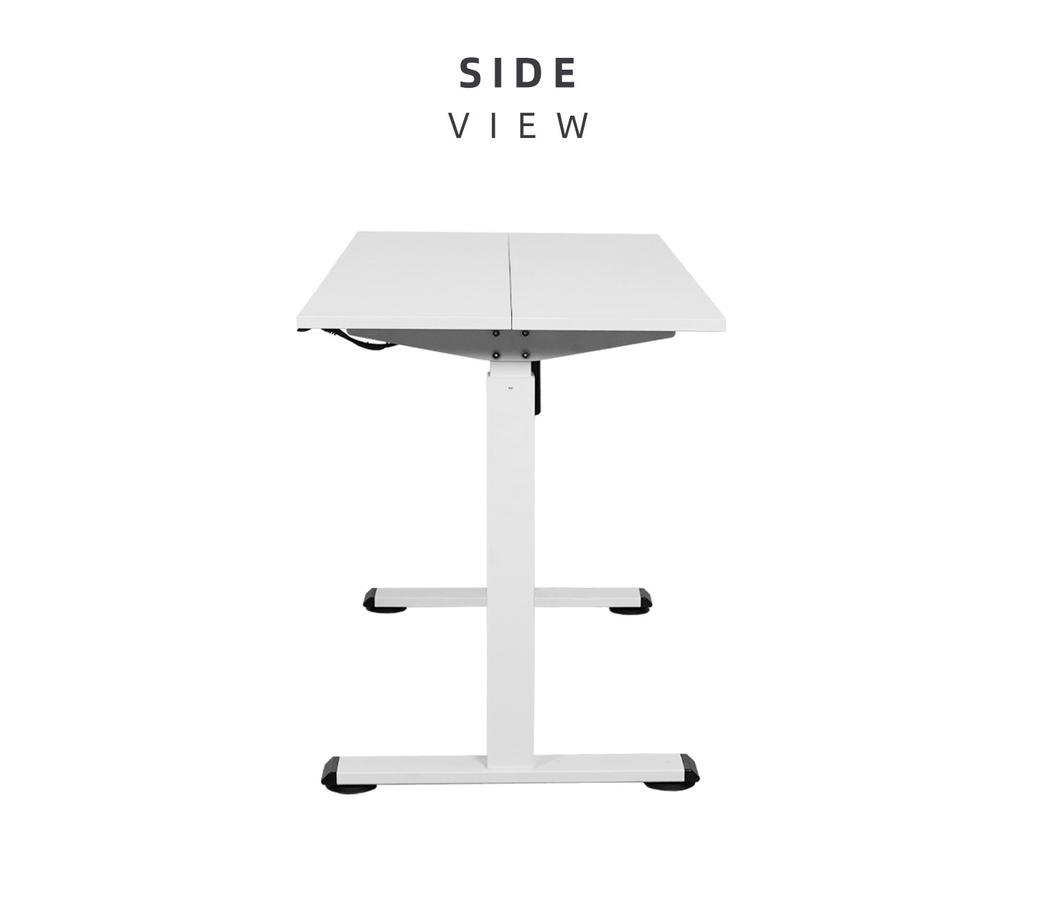 KitchenZ 120CM/140CM Smart Lifting Office Desk Melamine Table Top Metal ...