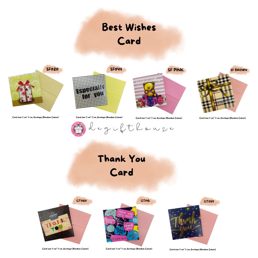 [Fast Shipping] 7cm Kad Hari Jadi Kad Anniversary Kad Farewell Kad ...